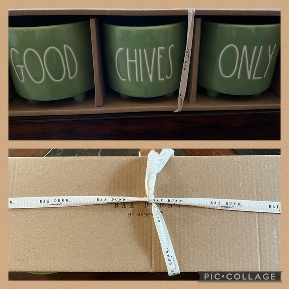 Rae Dunn | Kitchen | Rae Dunn Good Chives Only 3 Piece Set Nwt Perfect ...